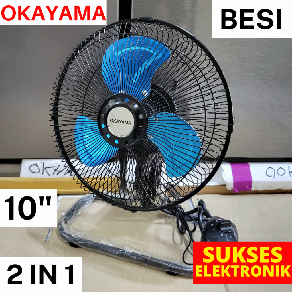 Iron SITTING FAN 10IN OKAYAMA / DESK FAN IRON TORNADO PROPELLER SITTING ...