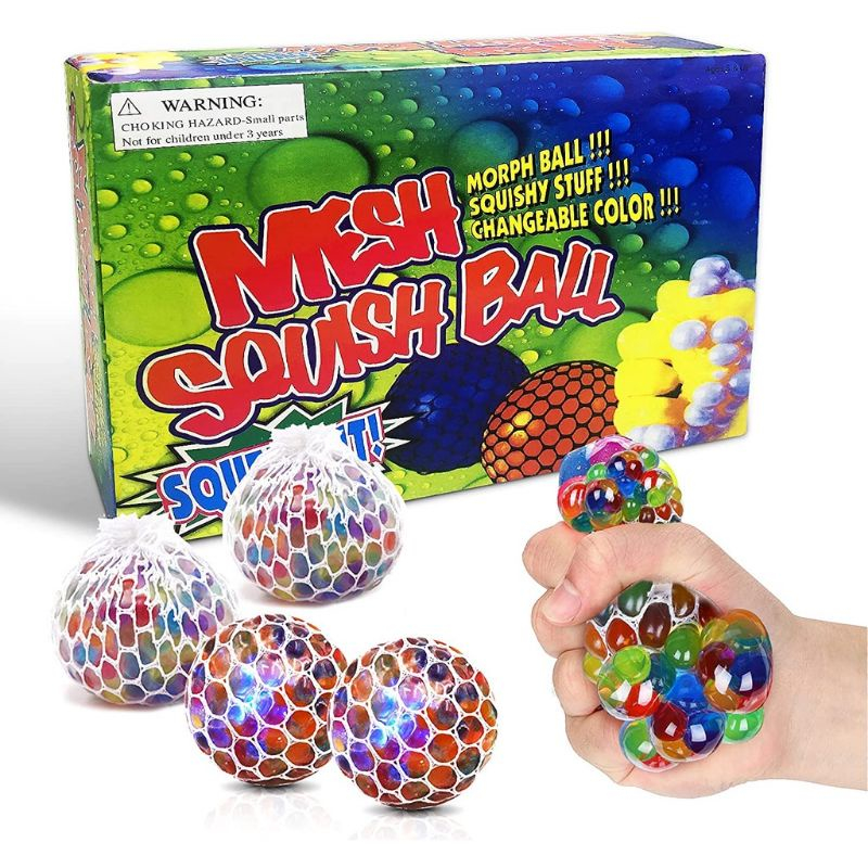 Squish Mesh Ball Kids Toys Squishy Ball Anti Stress Mesh Squeeze It ...