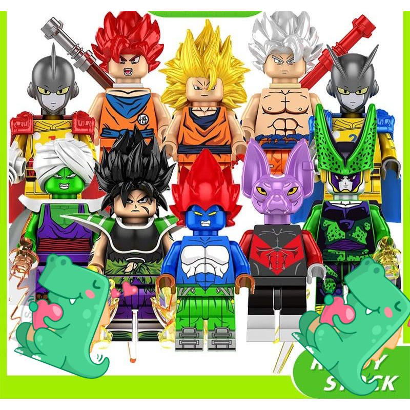 Figure Dragon Ball Figure Goku Ultra Instinct Broly Lego Dragon Ball ...