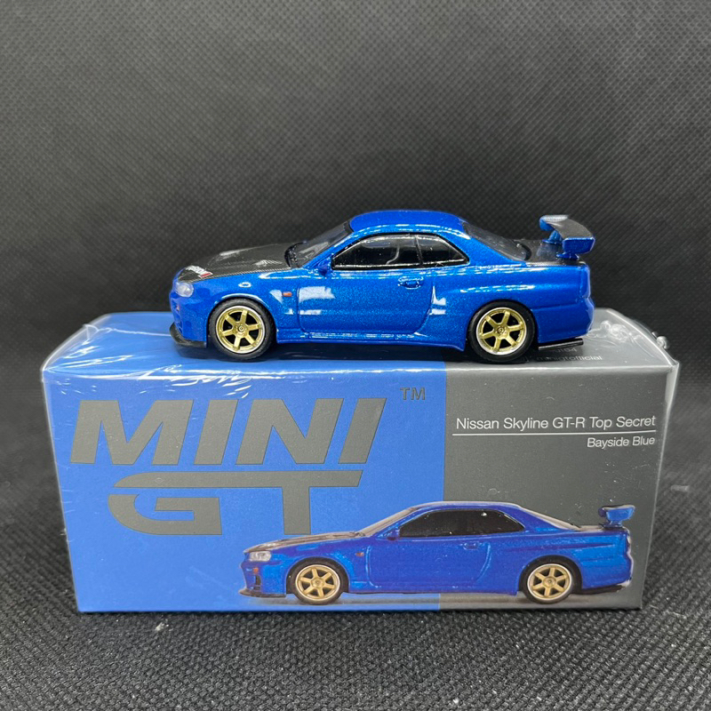 Mini GT 531 Nissan Skyline GT-R R34 Top Secret Bayside Blue Minigt ...