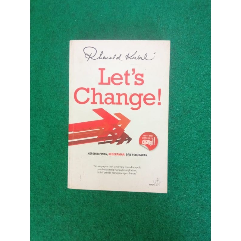 Original Let's Change Book! - Rhenald Kasali | Shopee Malaysia