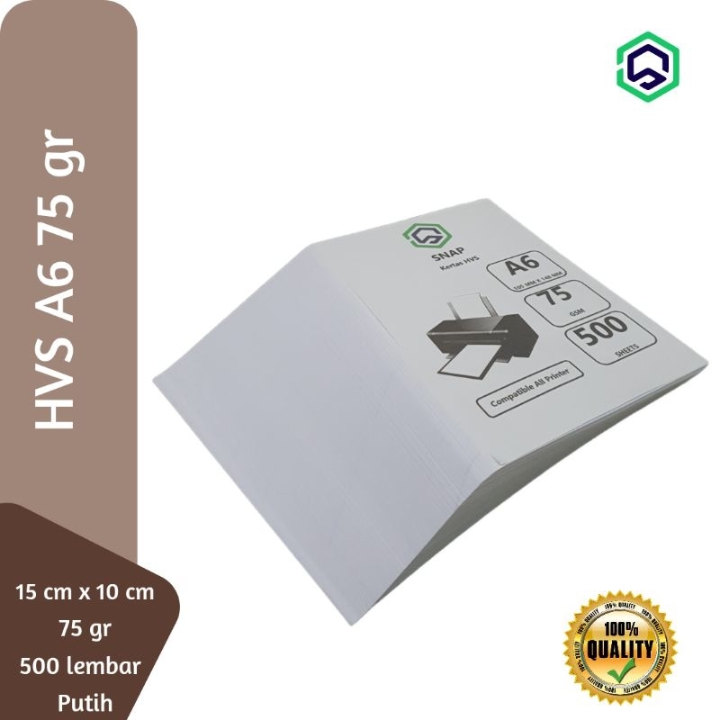 HVS A6 75 Gr contains 500 sheets | Shopee Malaysia