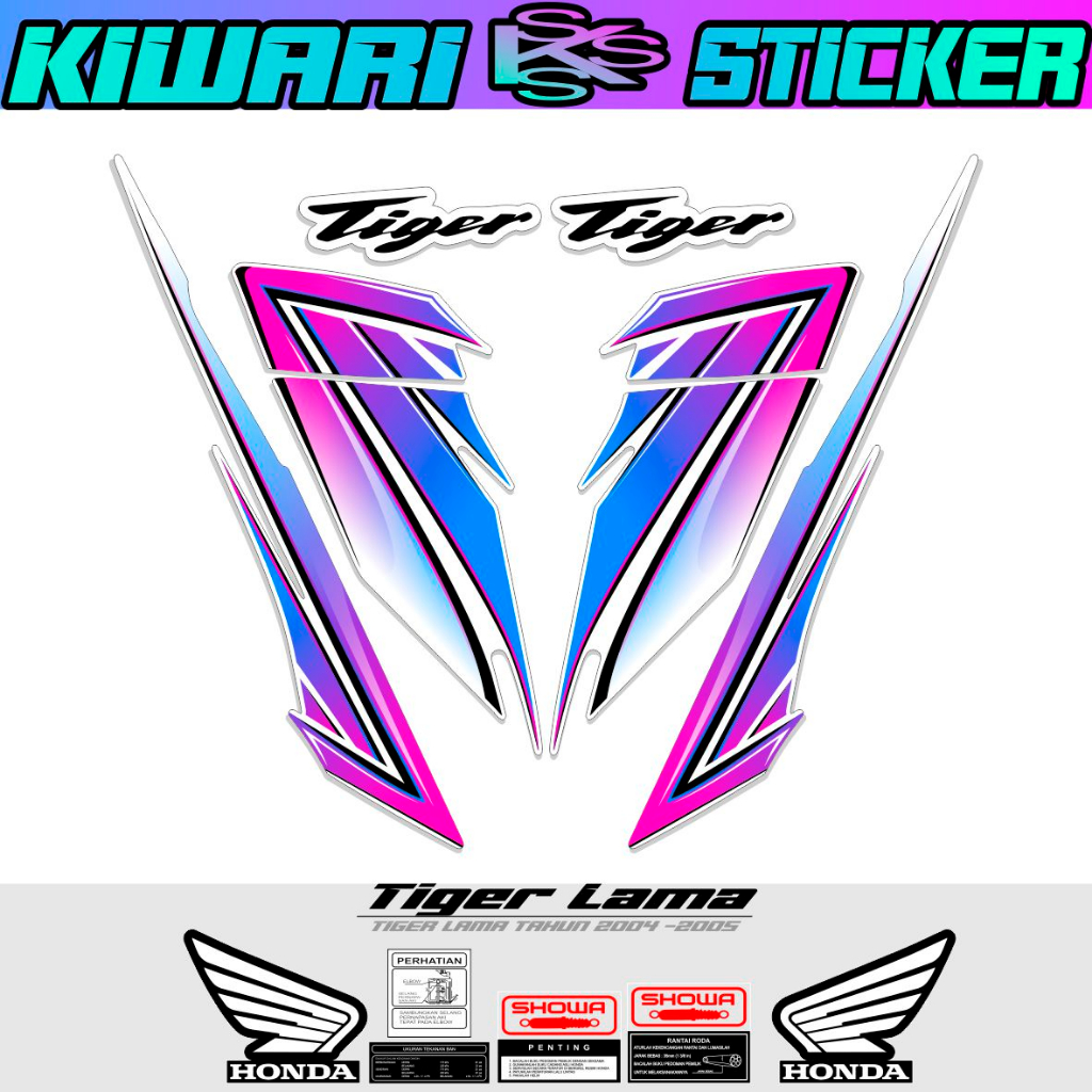 Stripping TIGER 2000 OLD MOTIF 12 / M2000 / TIGER OLD STICKER / TIGER ...