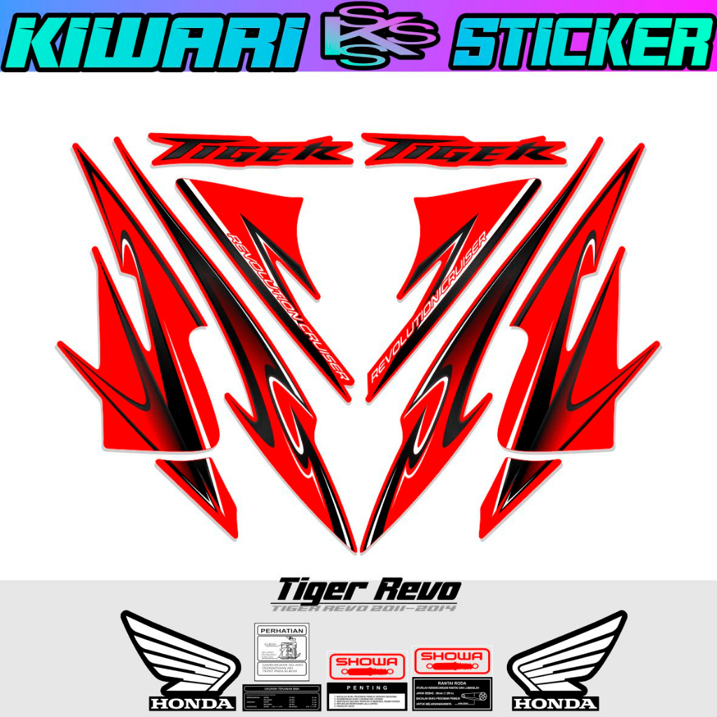 Stripping TIGER 2000 REVO MOTIF 3 / M2000 TIGER REVO STICKER / TIGER ...