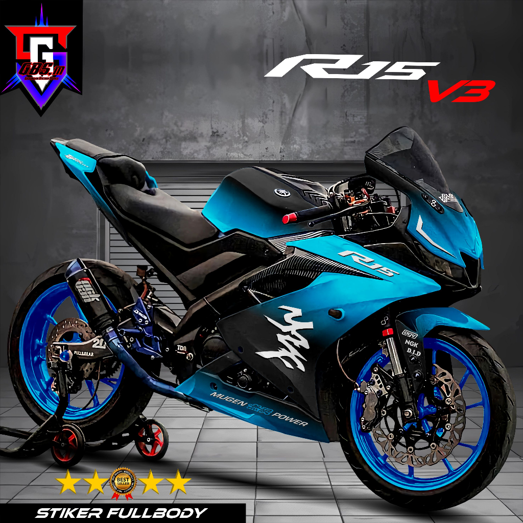 R15 V3 Decal Motorcycle Decal Sticker R15 V3 Sticker Yamaha R15 V3 Fullbody | Shopee Malaysia