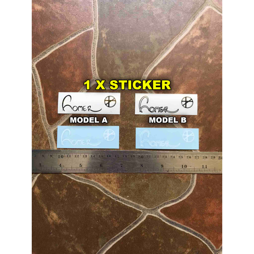 Guitar Homer Logo Sticker Headstock Model Superstrate Stratocaster ...