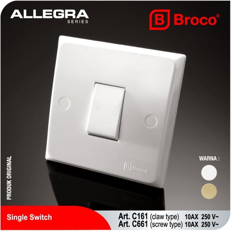 C161 Broco Allegra Single Switch Ankle Switch | Shopee Malaysia