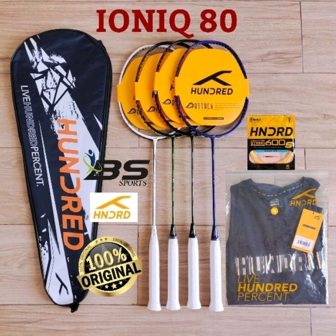 Original HUNDRED IONIQ 80 HNDRD IONIQ 80 BADMINTON RACKET | Shopee Malaysia