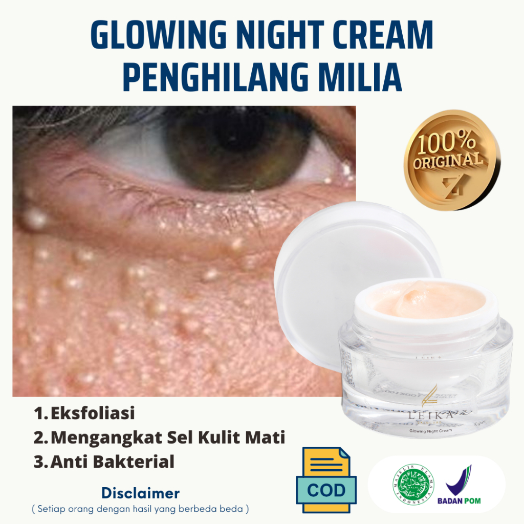 HITAM MATA Powerful Permanent Night cream milia Under The Eyes original ...