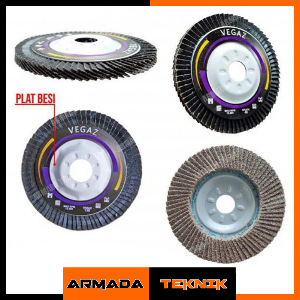 Flap Disc Sandpaper Stacking Sandpaper 4" Vegaz Grinding Sandpaper ...