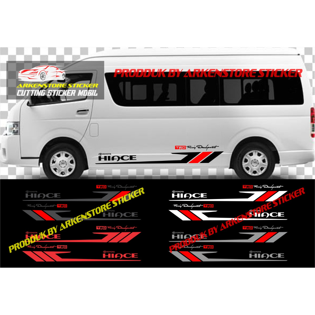 Toyota HIACE Car STICKER CUTTING STICKER LIST Car Side BODY | Shopee ...
