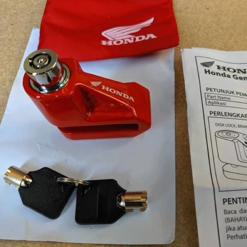 Ahm Honda original Disc Lock Or disclock | Shopee Malaysia