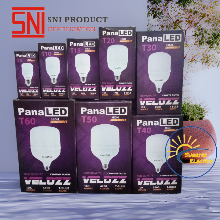 CAHAYA PUTIH Panaled VELOZZ LED Bulb T White Light 1 Year Warranty ...