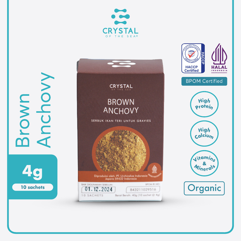Crystal of the Sea | Brown Anchovy Powder Box (4GR x 10 Sachets ...