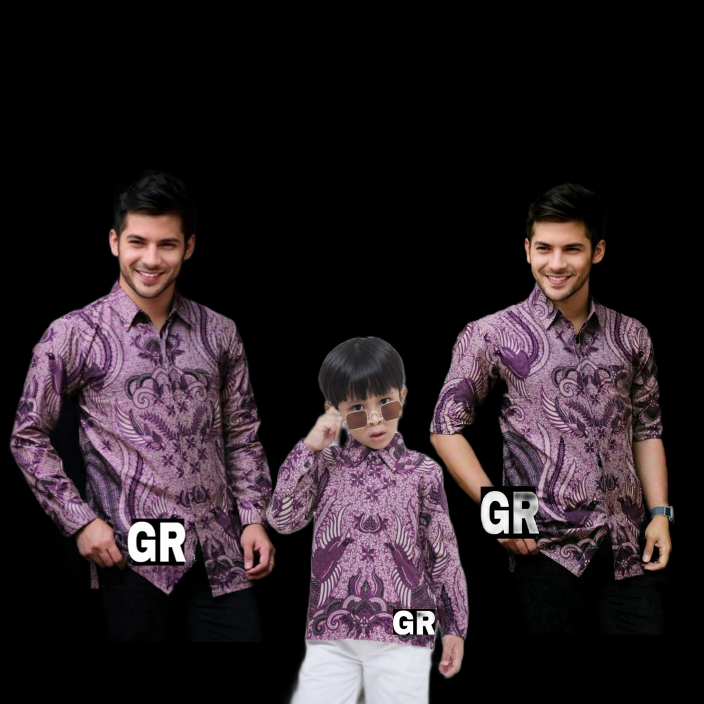 Couple BATIK Father Son Men Boys BATIK MODERN Men BATIK COUPLE BATIK GR ...