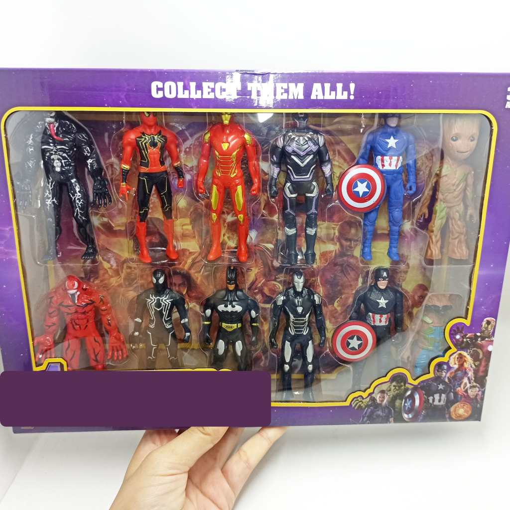 Children's Toys Action Figures 12pcs Miniature Display Hero Character ...