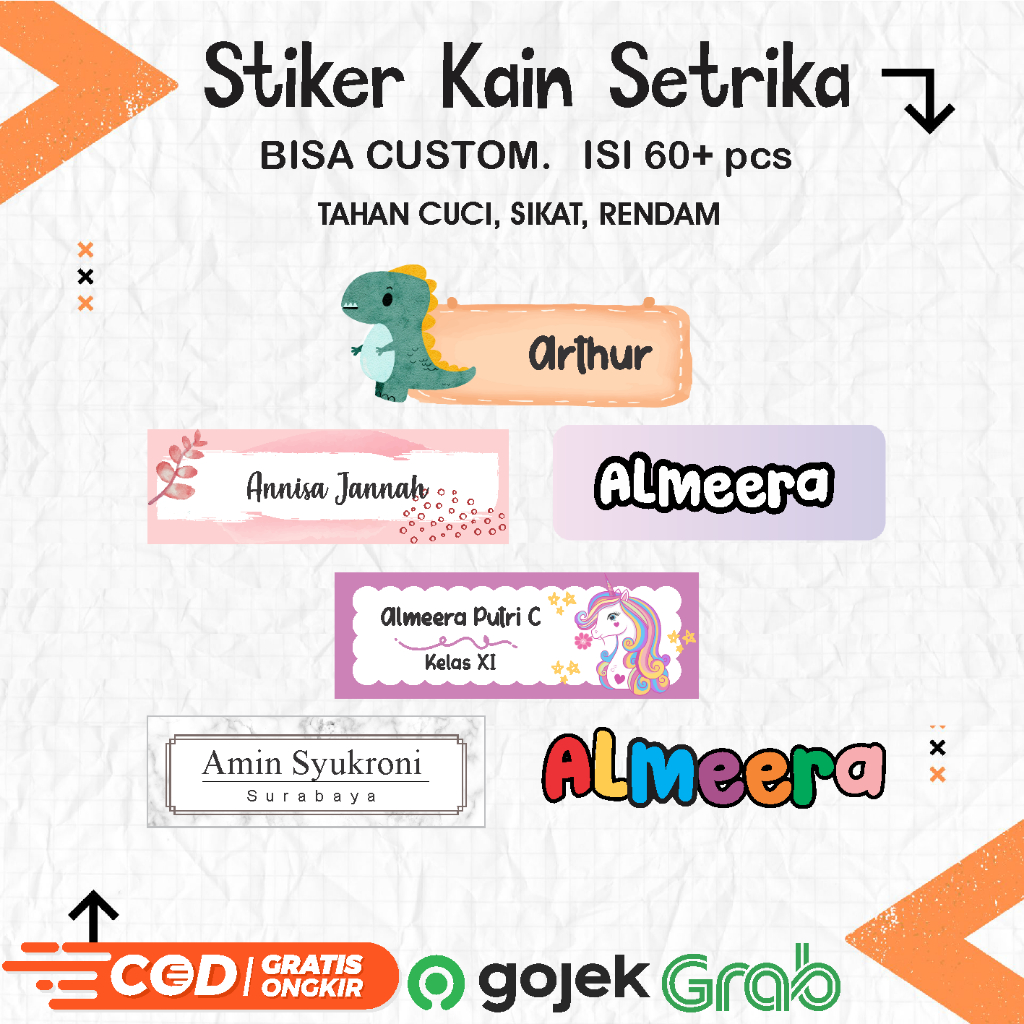 So A Day!!! Custom Fabric Stickers Contain 50+pcs ANTI-Fade Can All ...