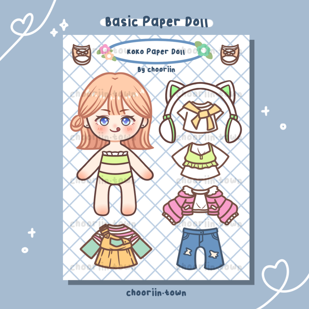 Female Basic Paper Doll] Old School Toys Disassembly BP - Paper Doll ...