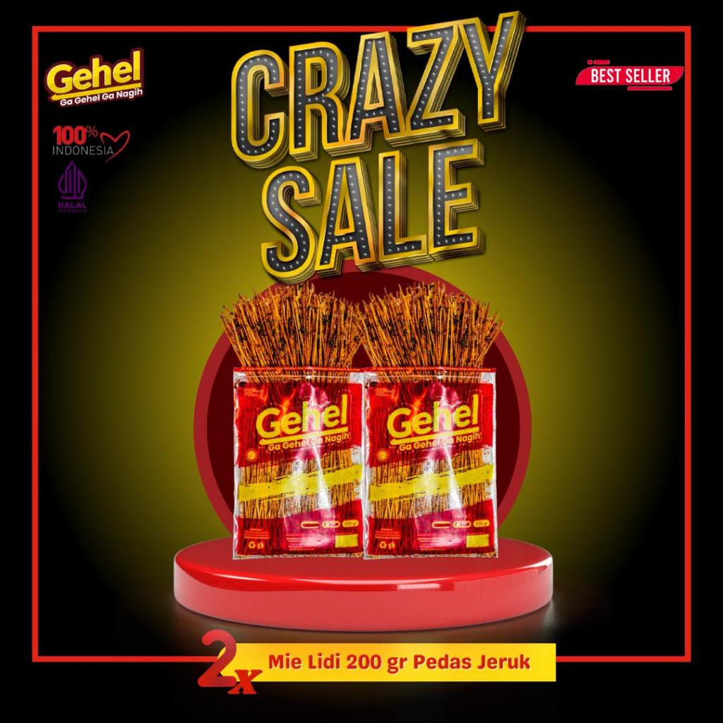 Gehel TWINPACK NOODLES LIDI 200GR Spicy Orange flavored variant - Snack ...
