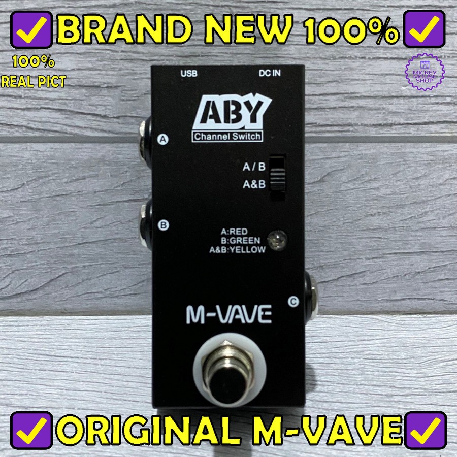 M-VAVE Guitar Effects ABY Channel Switch Splitter Line Selector Switcher | Shopee Malaysia