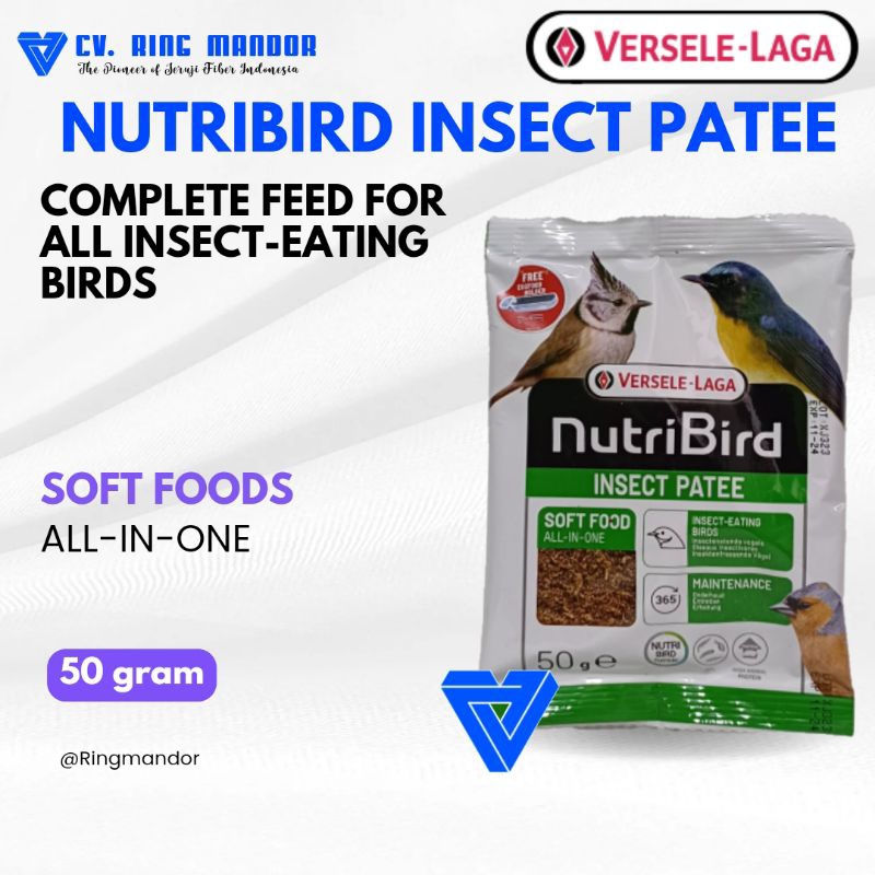 Nutribird INSECT PATEE 50gr VERSELAGA INSECT Feeding Bird | Shopee Malaysia