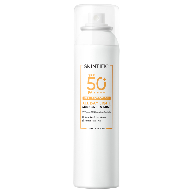 Skintific All Day Light Sunscreen Mist SPF 50 PA++++ - 120ml | Shopee Malaysia