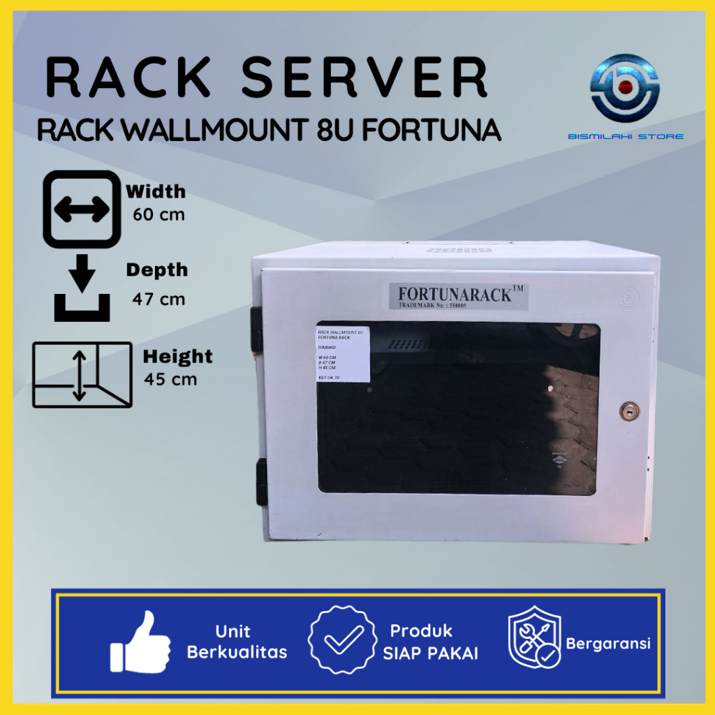 Fortuna Wallmount 8U Server Rack For Your Network Device | Shopee Malaysia