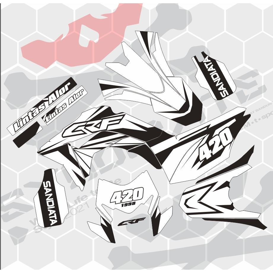 Decal/sticker CRF 150L/WR155/Gordon/ D'Tracker / CRF / KLX BF full body ...