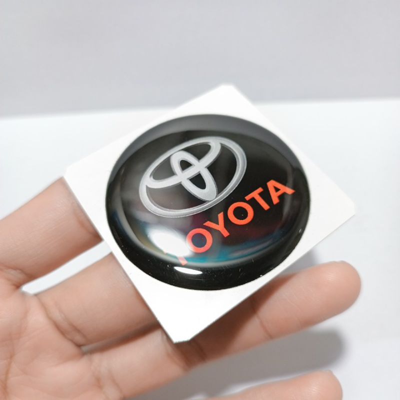 Toyota BULAT Flexible embossed sticker Emblem | Shopee Malaysia