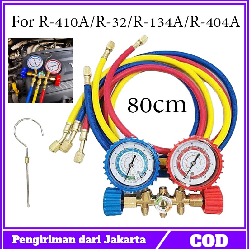 [Ready] Complete Package Of Car AC Contents R134a Double Manifold ...