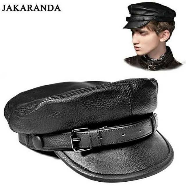 Genuine Sheepskin Men's Police Hat Garut Original Design - Cool Leather ...