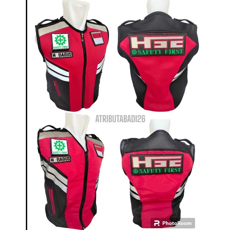 Hse safety first Vest Thick Mesh And taslan Mesh waterproof | Shopee ...