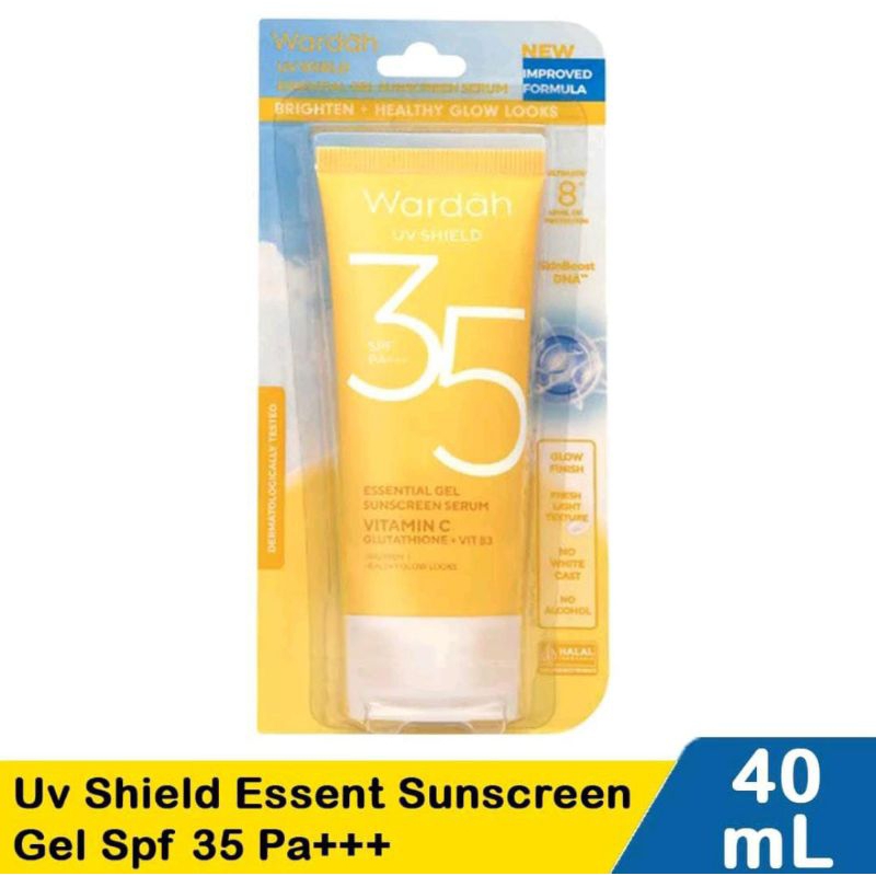 Wardah UV Shield Sunscreen SPF 35 PA+++ 40ml (new packaging) | Shopee ...