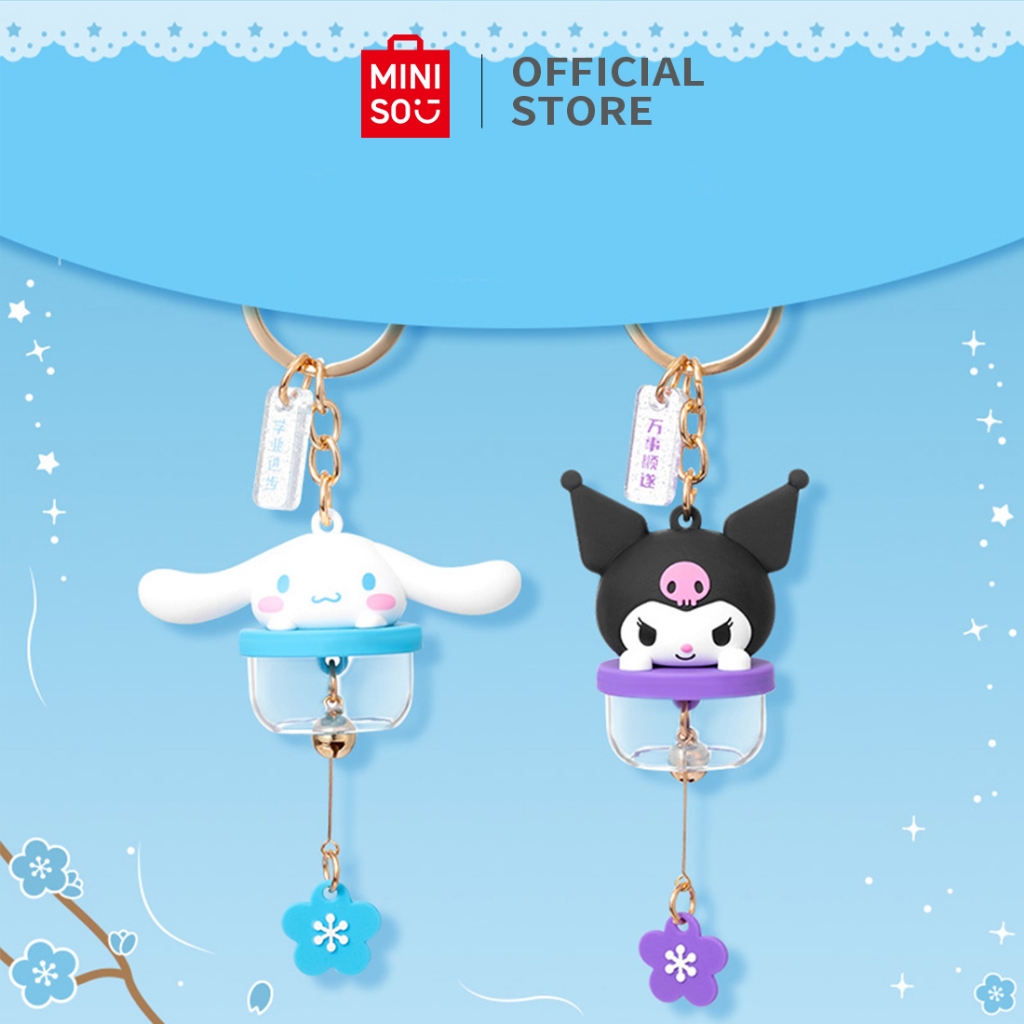 GANTUNGAN Miniso x Sanrio Keychain Sanrio Character Bell Keychain ...