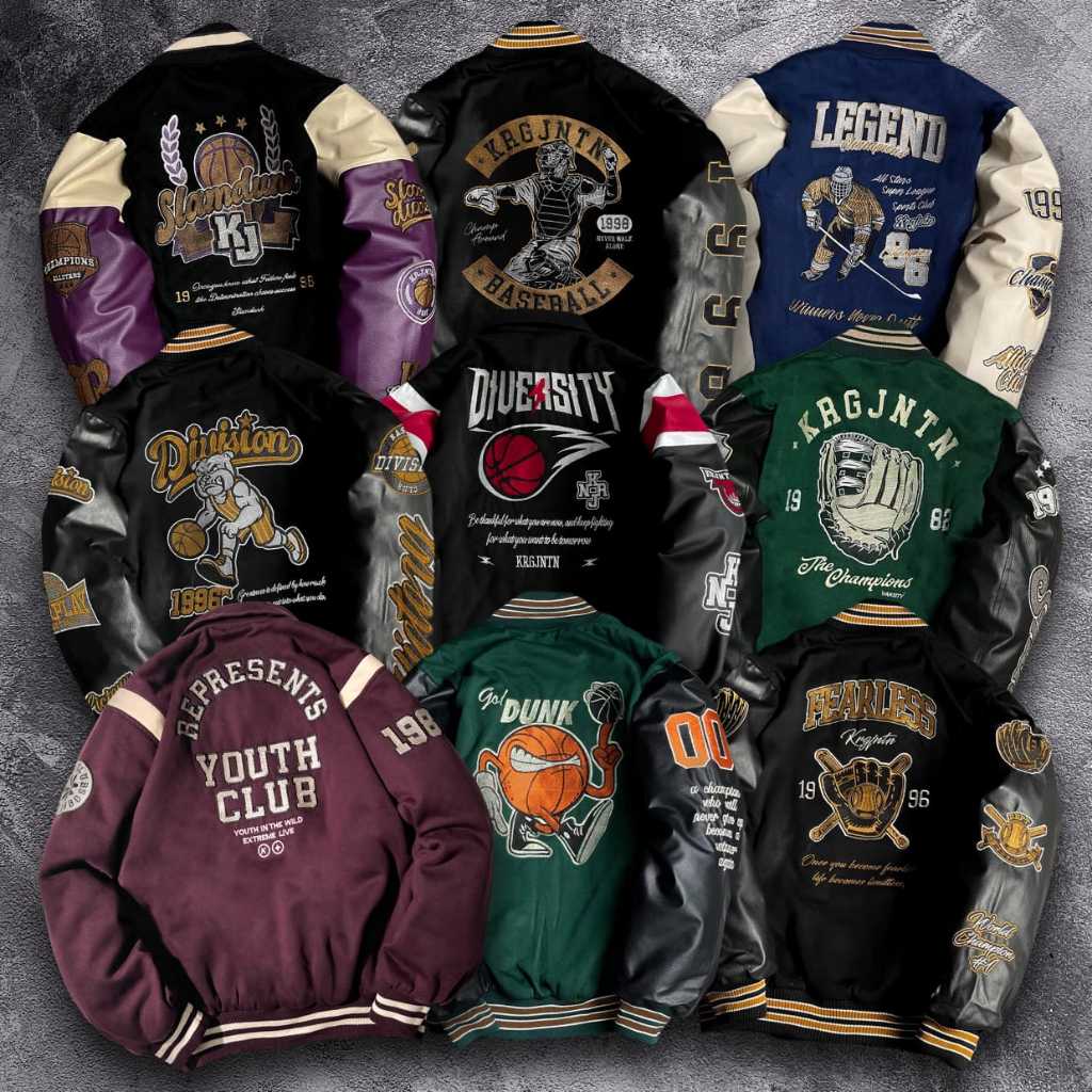 "VOLUME 3" VARSITY JACKET/BASEBALL JACKET | Shopee Malaysia