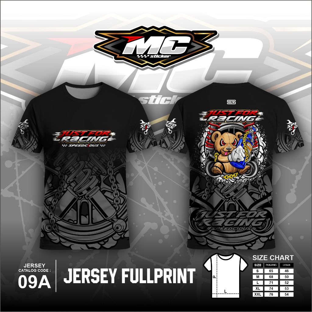 Mc Kaos Jersey Factory Racing Premium Tshirt Mobil Modification Just ...
