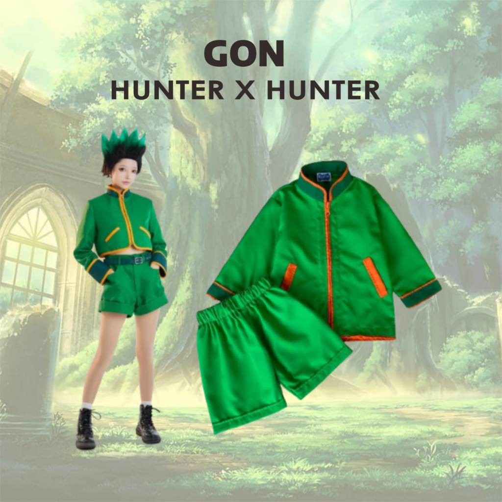 Japanese Anime Cosplay Costumes Gon Hunter Boys Character Clothes Gon ...