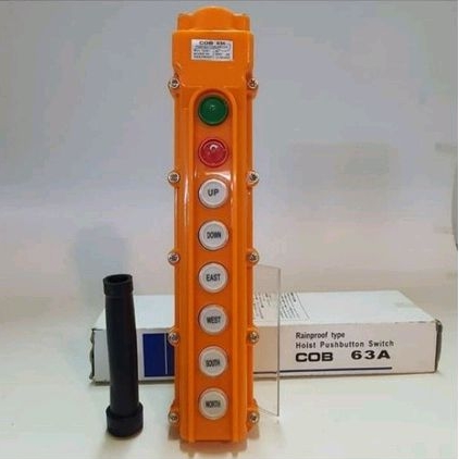 Cob 63A, HOIST PUSH BUTTON SWITCH RAINPROOF TYPE, AC 250V 5A | Shopee ...