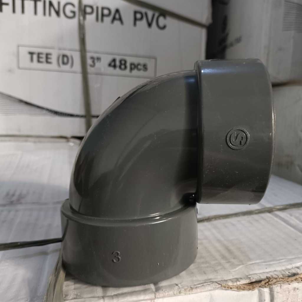 Elbow D 3" Inch/Knie Knee/Pvc Fittings Pvc Pipe Connection Plumbing ...