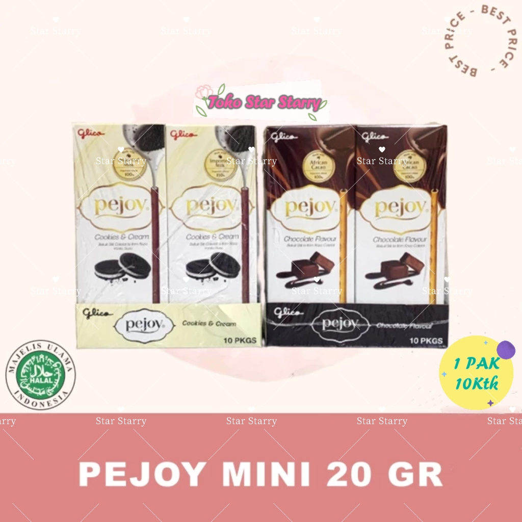 [Per Pack] Pejoy 10 Box Chocolate Sticks 20gr / Strawberry / Cookies ...
