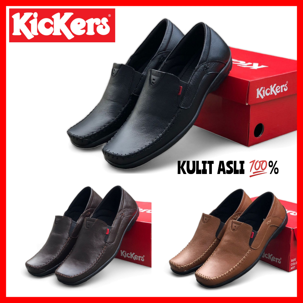 Men's Work Shoes Genuine Leather KICKERS Loafers/FORMAL Shoes Men's ...