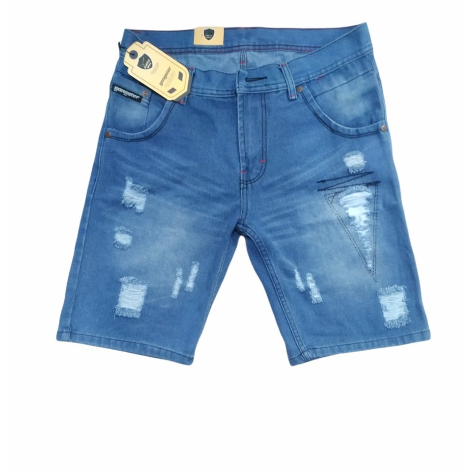 Original Ripped Men's Short Jeans Denim Jeans | Shopee Malaysia