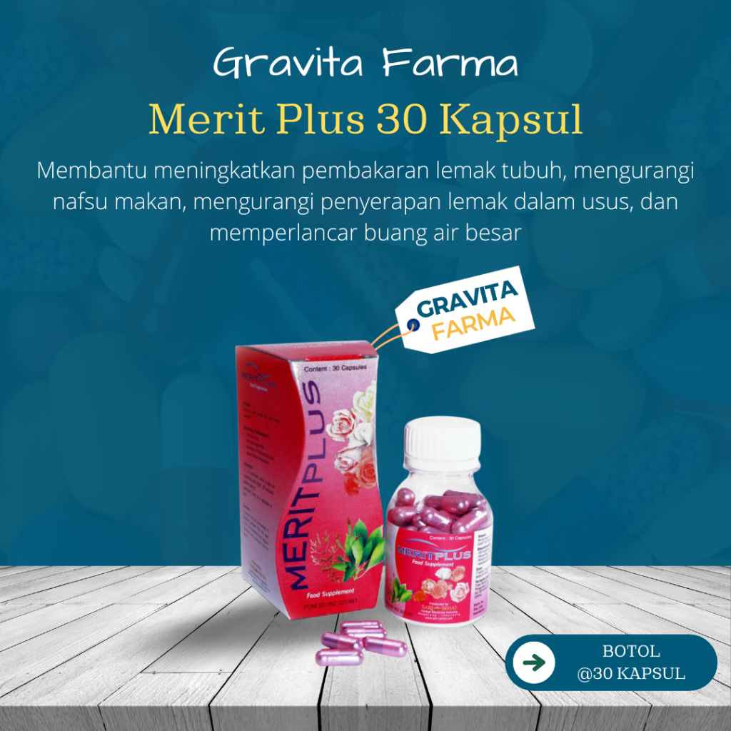 Merit Plus 30 Capsules - Slimming Capsule | Shopee Malaysia