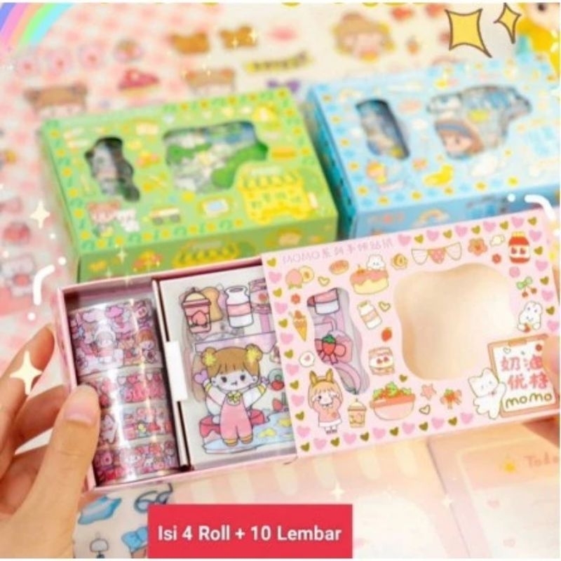 Roll Sticker/Momo Sticker Roll Set/Momo Sticker Viral Set Salotip Momo ...