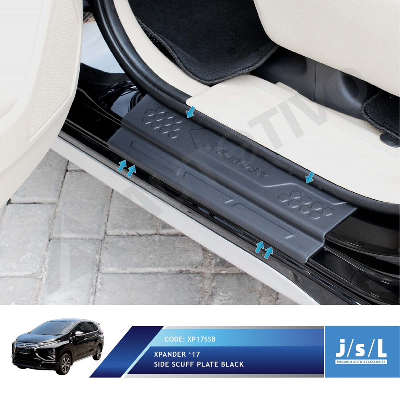 HITAM Xpander 2017 2018 2020 2022 SIDE SCUFF SILLPLATE CAR DOOR SIDE ...