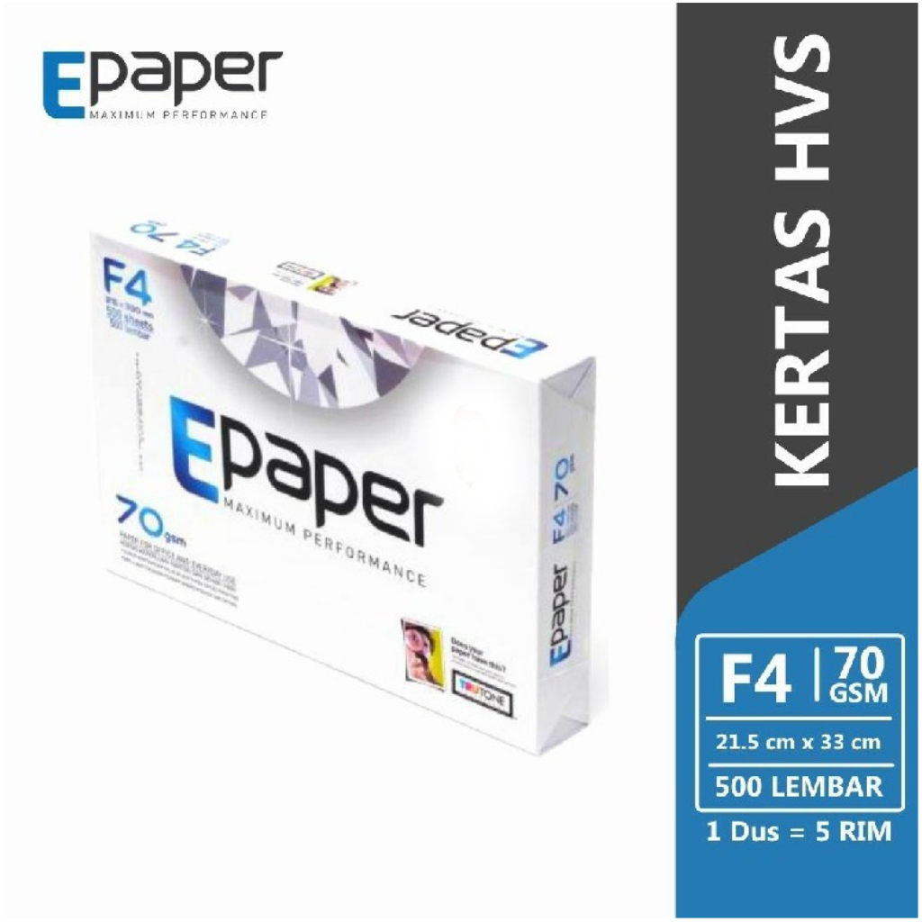 PUTIH Hvs F4 Paper 70gr E Paper/White Print Photocopy Paper F4 70gsm E ...