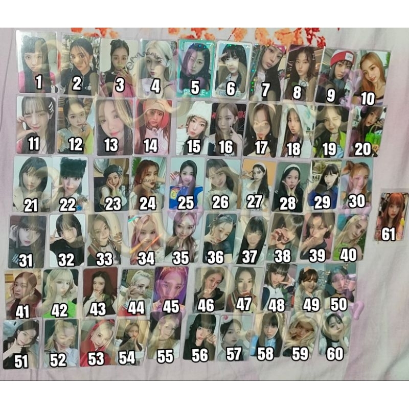 Pc photocard official album pob hyein haerin newjeans weverse OMG get up Giselle Karina winter ...