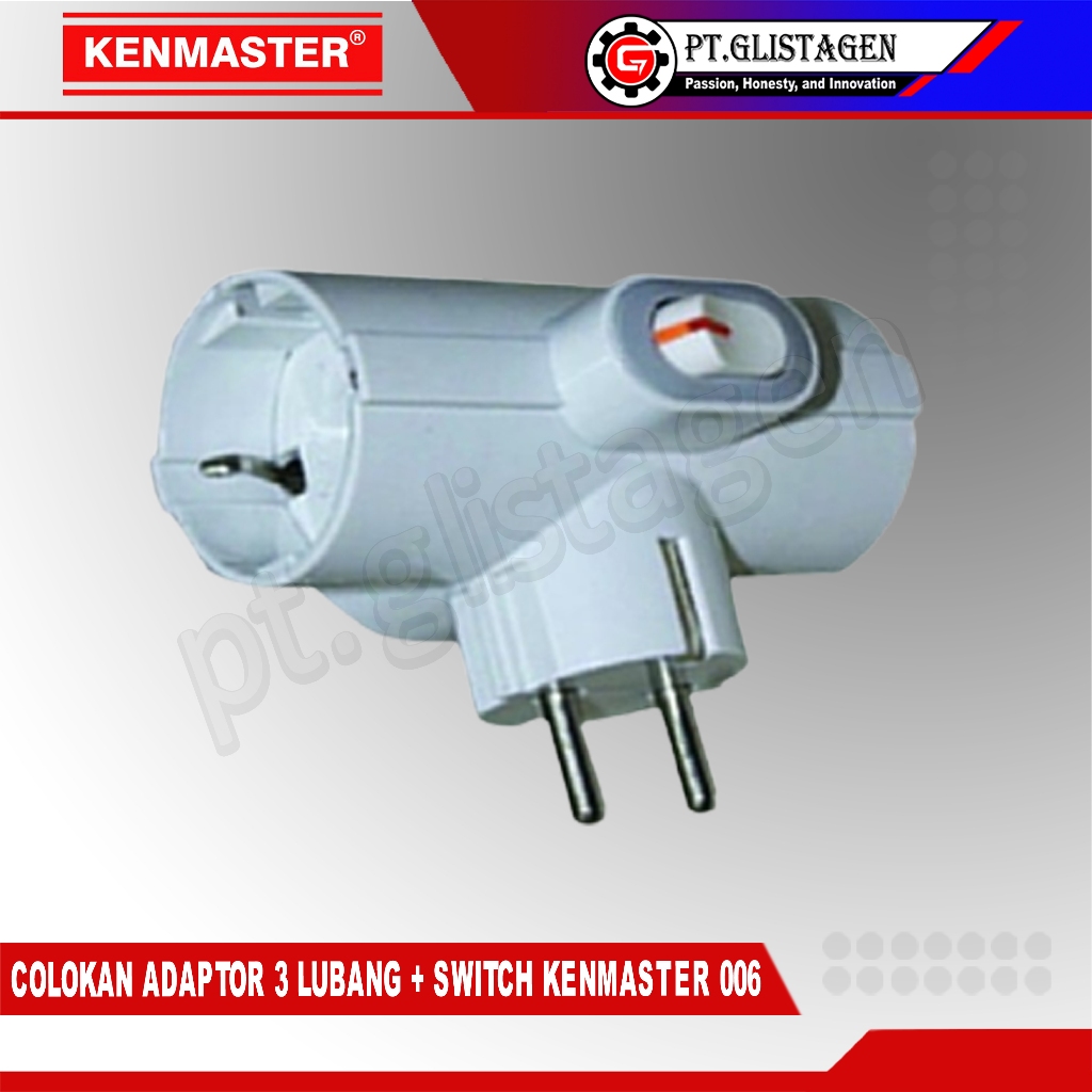 Kenmaster 3 Hole Adapter Plug Adapter Plug + Switch KM-006 | Shopee ...