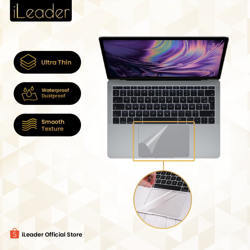 Ileader Macbook Touchpad Protective Film Sticker Air Pro 13 inch A2337 ...