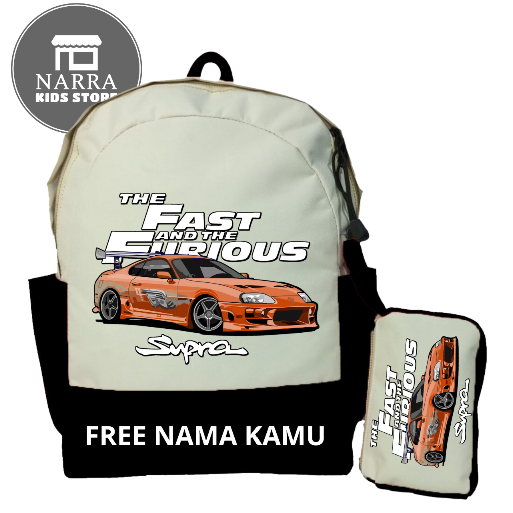 Custom School Children's Backpack Backpack Supra Fast & Furios Unisex ...
